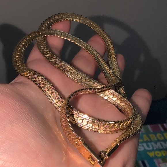 DM | Accessories | 325 Dm Signed Gold Thick Chain Necklace | Poshmark